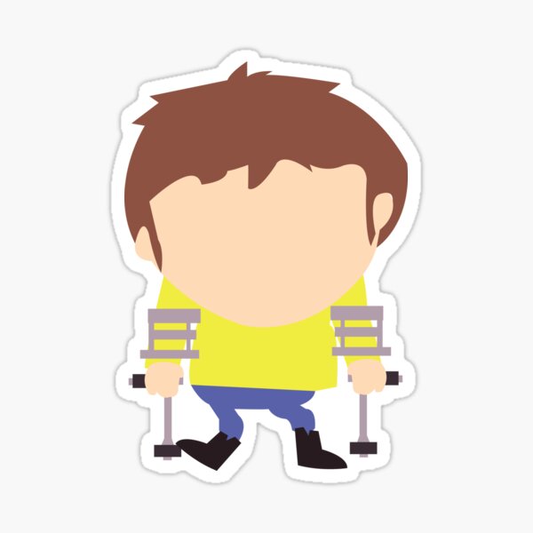 "Jimmy Valmer | South Park" Sticker by WilliamBourke | Redbubble