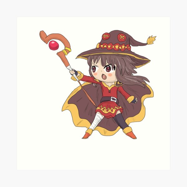 "Chibi Megumin" Art Print for Sale by Megalos | Redbubble