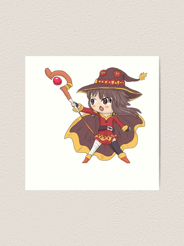 "Chibi Megumin" Art Print for Sale by Megalos | Redbubble
