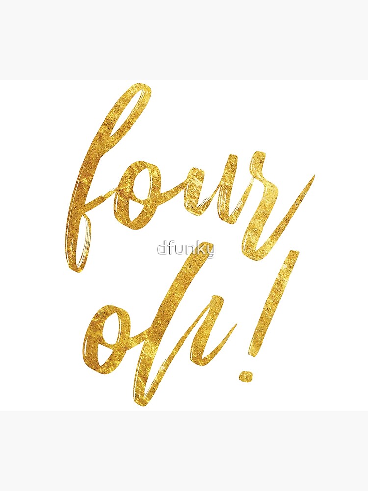 "40th Birthday Shirt Gold Big Four Oh Forty 40" Art Print for Sale by ...