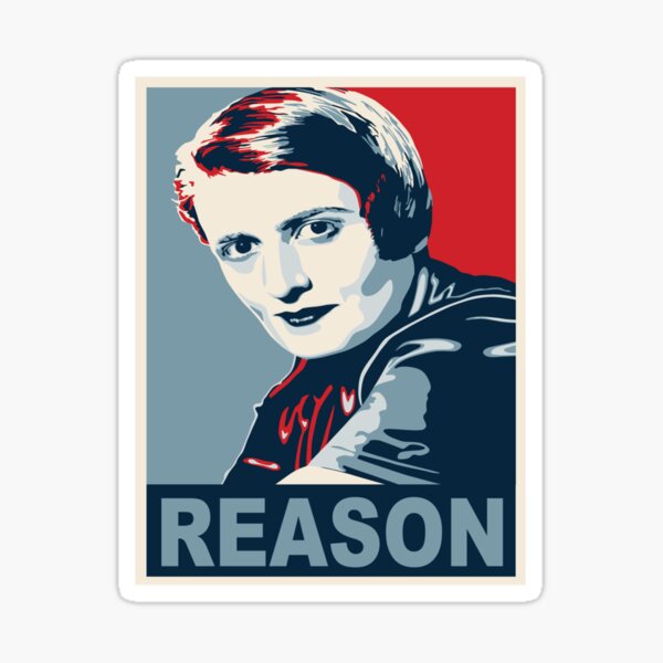 "Ayn Rand " Sticker for Sale by SamCabe7 | Redbubble
