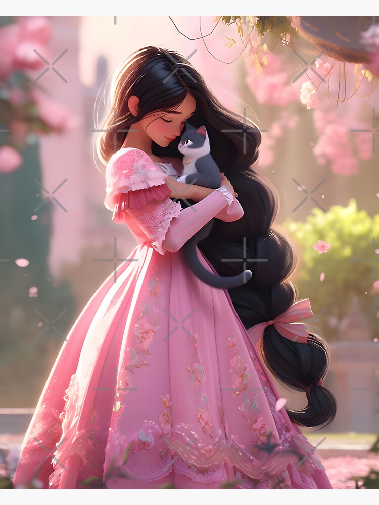 "Princess and her loyal companion - Princess and little black cat ...