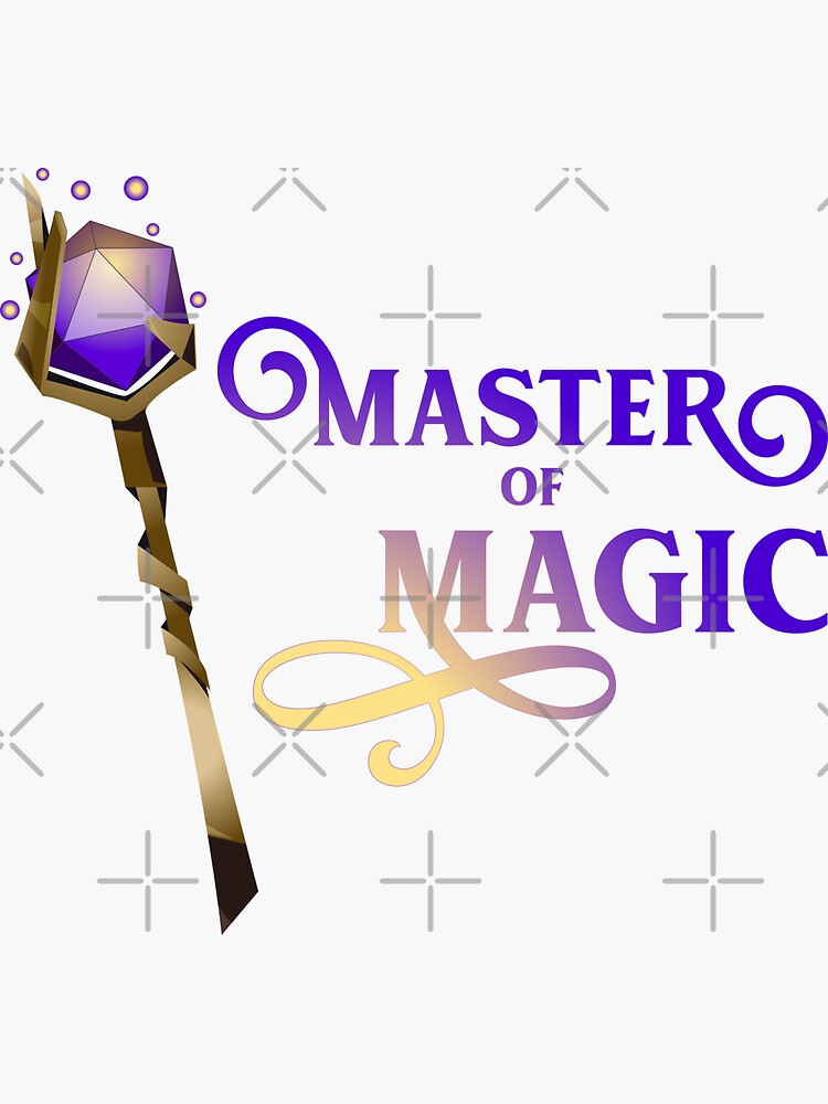 "Master of Magic Wizard" Sticker for Sale by pixeptional | Redbubble
