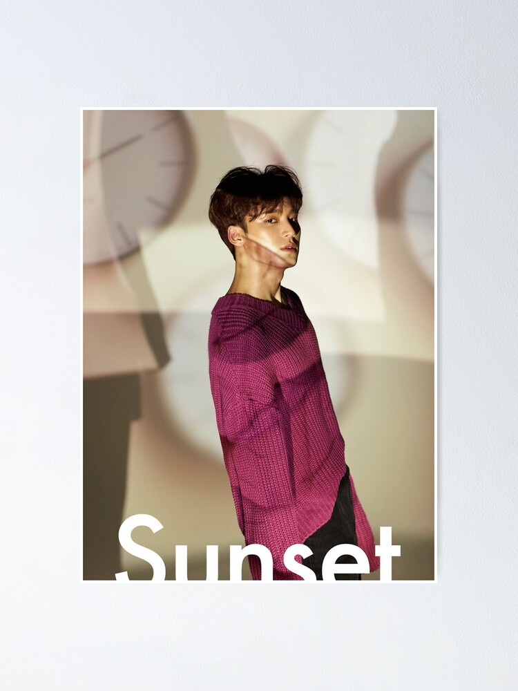 "seventeen sunset - mingyu" Poster for Sale by yeongwonhikpop | Redbubble