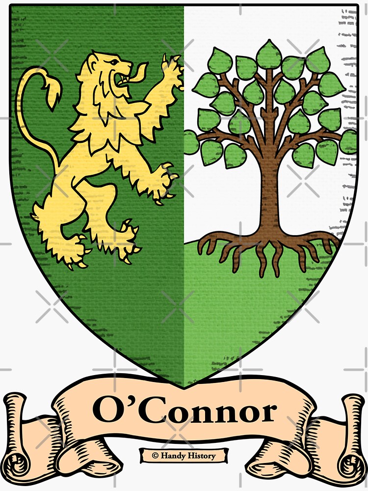 "O'CONNOR - Coat of Arms - Family Crest - (Sligo)" Sticker for Sale by ...