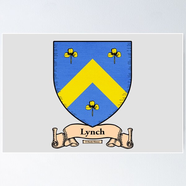 "LYNCH - Coat of Arms - Family Crest" Poster for Sale by HandyHistory ...
