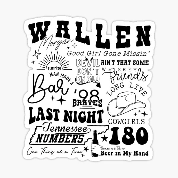 "Morgan Wallen Bull Skull" Sticker for Sale by JacobRalynt | Redbubble