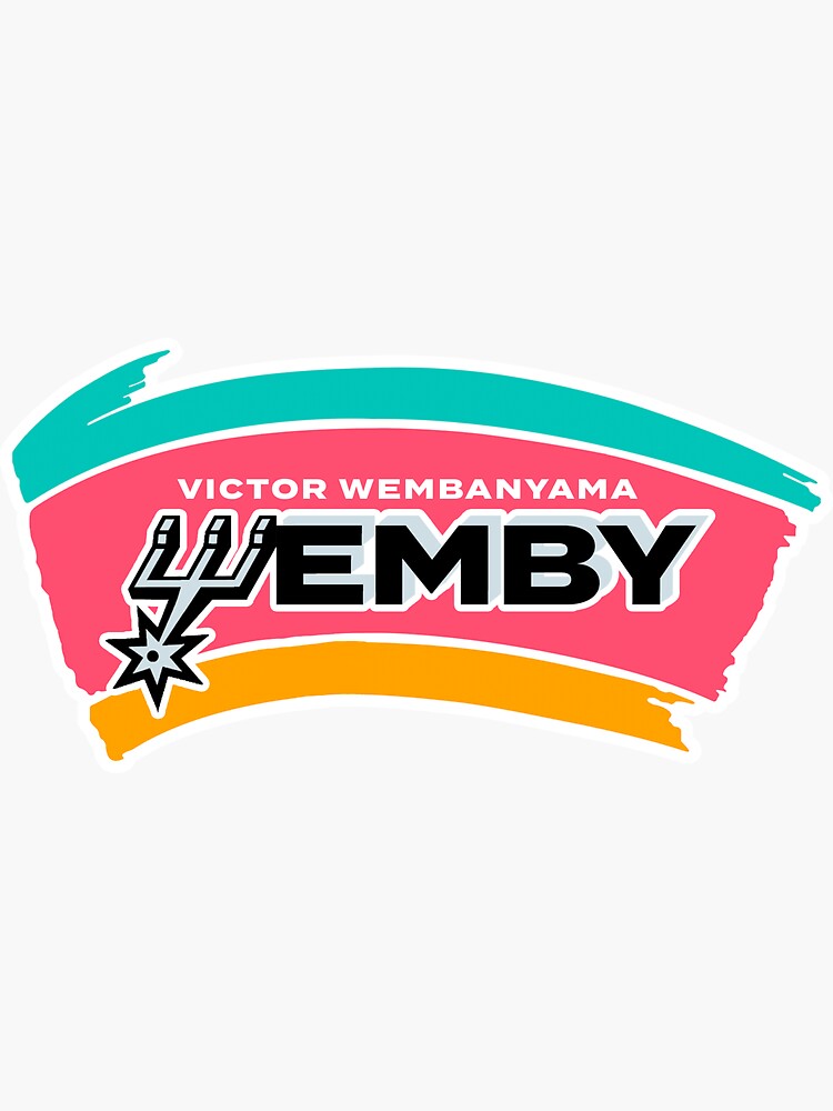 "WEMBY" Sticker for Sale by mtd-esigns | Redbubble