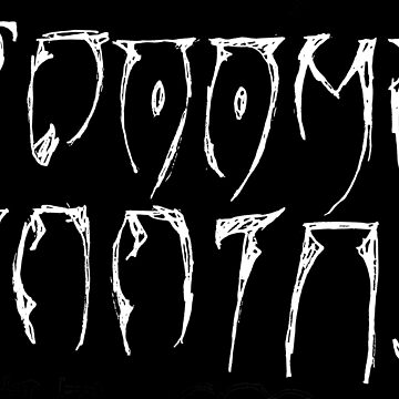 "skooma addict written in daedric text" Sticker for Sale by Michael ...