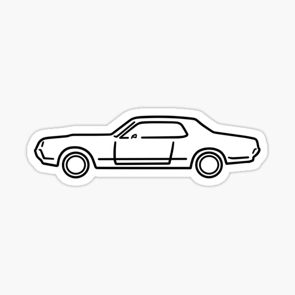 "1968 Ford Mercury Cougar" Sticker for Sale by AutoClub | Redbubble