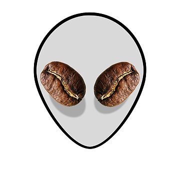 "Alien Coffee" Sticker for Sale by ArtandCoffeeUK | Redbubble