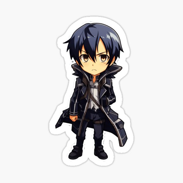 "Kazuto Kirigaya (Kirito) Sticker" Sticker by sgonzalez1996 | Redbubble