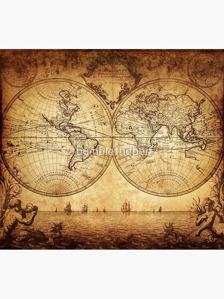Ancient World Map Premium Matte Vertical Poster