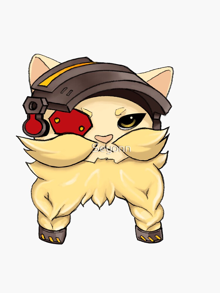 "Torb Cat - OW theme" Sticker for Sale by Seyonn | Redbubble