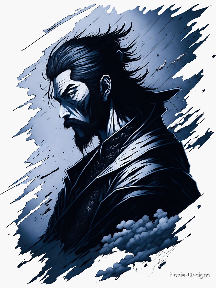 "miyamoto musashi" Sticker for Sale by Noxia-Designs | Redbubble
