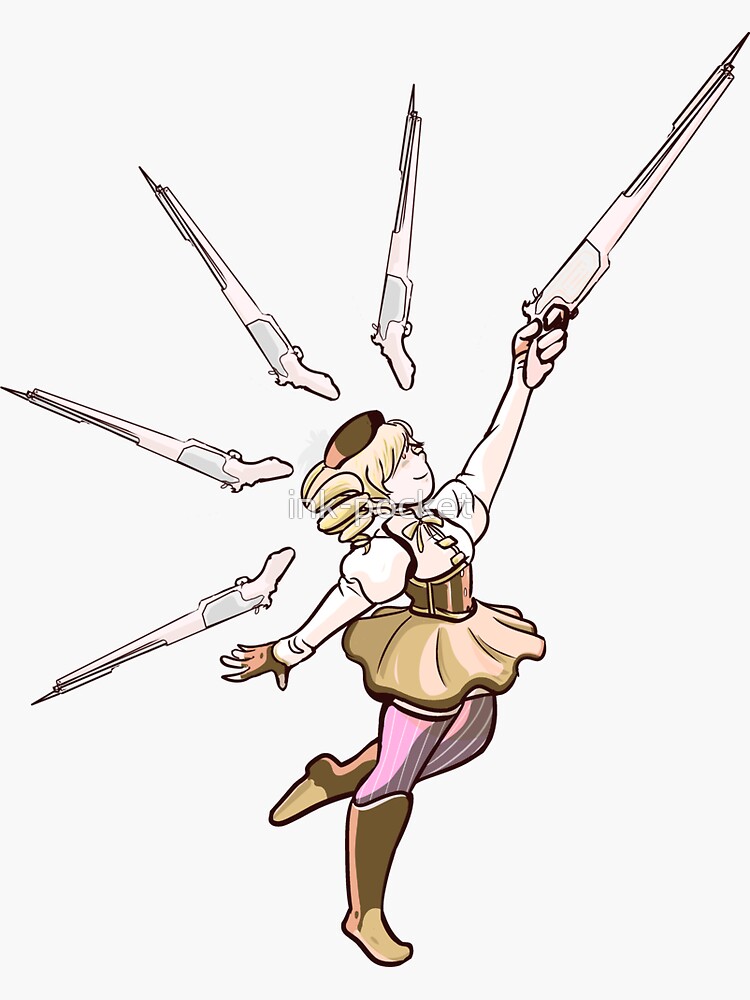 "mami tomoe" Sticker by ink-pocket | Redbubble