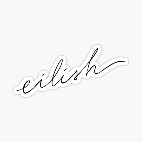 "just eilish" Sticker for Sale by damunjhg | Redbubble