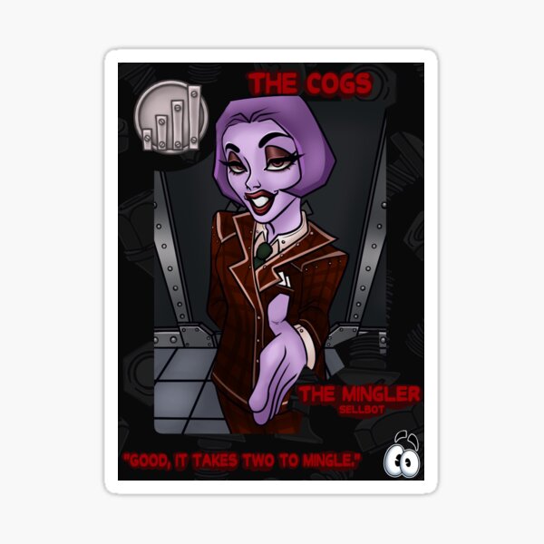 "The Mingler Toontown" Sticker for Sale by KittyZoid | Redbubble