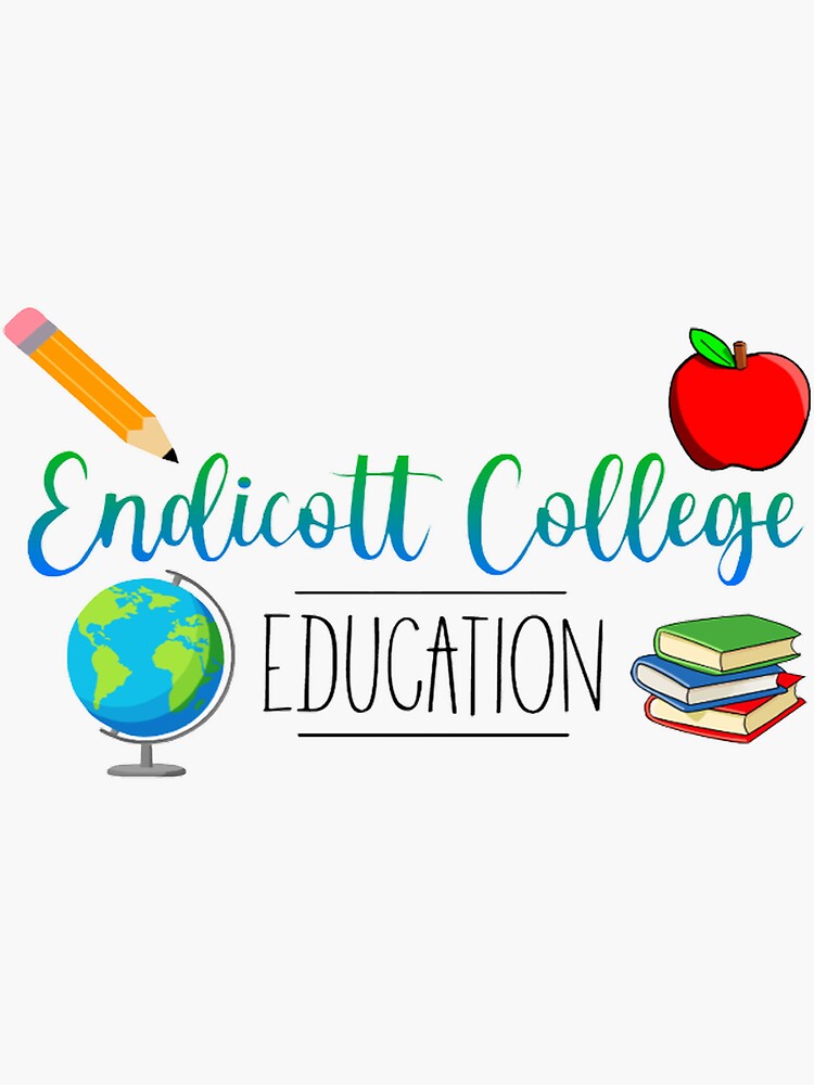 "Endicott College Education" Sticker for Sale by kmmeyers | Redbubble