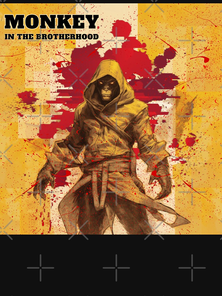 "monkey : assassin's creed" T-shirt for Sale by ChaninSaetang ...