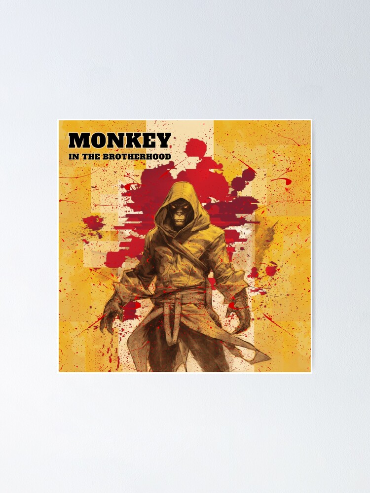 "monkey : assassin's creed" Poster for Sale by ChaninSaetang | Redbubble