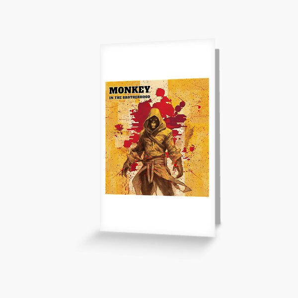 "monkey : assassin's creed" Greeting Card for Sale by ChaninSaetang ...