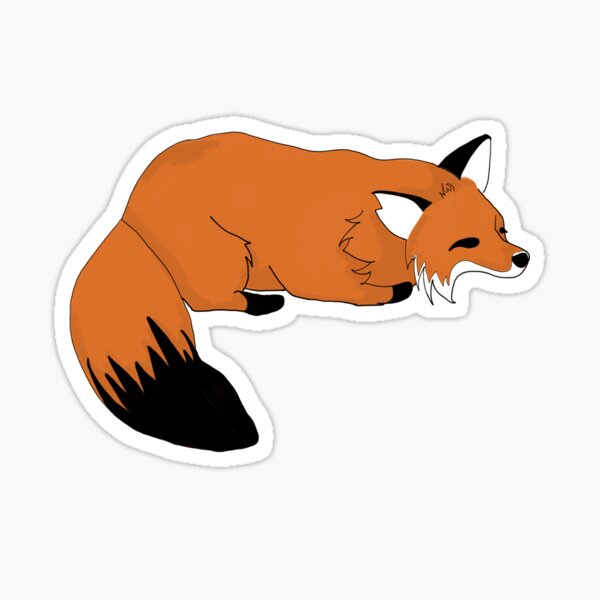 "Foxy fox " Sticker for Sale by Coldstars | Redbubble