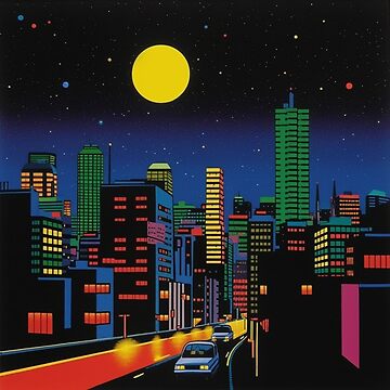 Hiroshi Nagai City Pop Art At Night Poster For Sale By Pyemichael