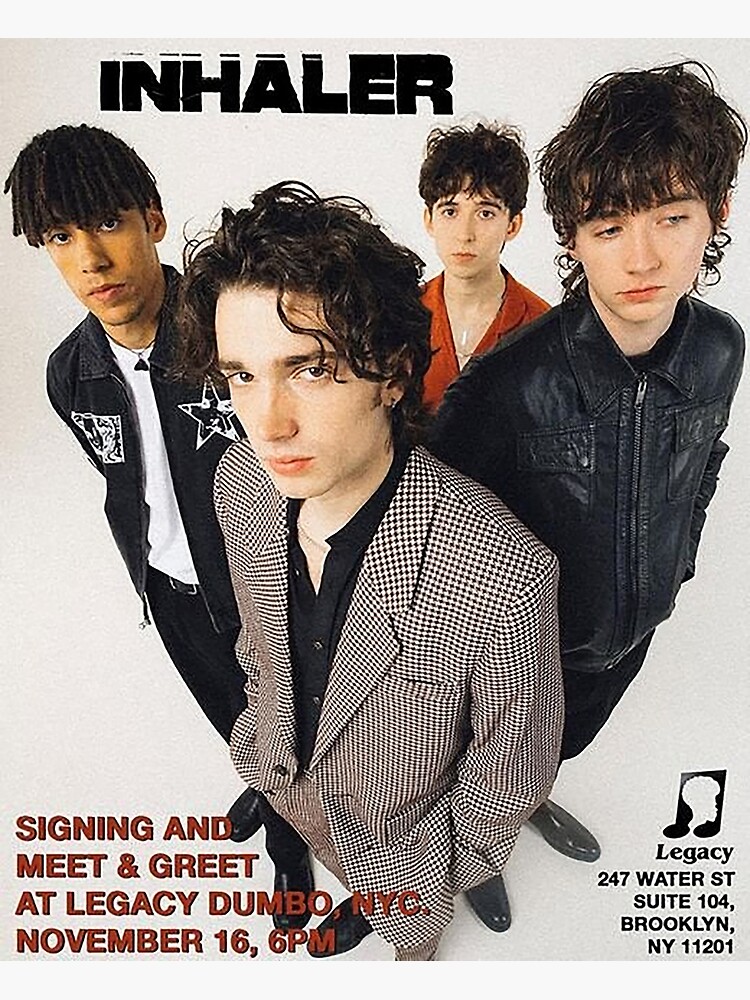 "Inhaler Band" Poster for Sale by berlinehooper | Redbubble