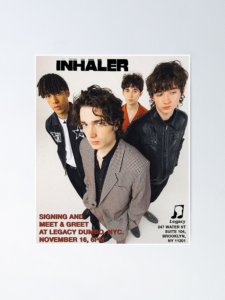 "Inhaler Band" Poster for Sale by berlinehooper | Redbubble