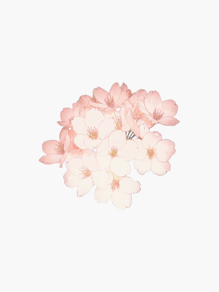 Sakura Flowers Sticker For Sale By Doharu Redbubble