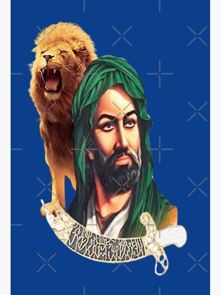 "Hazrat imam Ali Sword and Lion" Art Board Print for Sale by ...