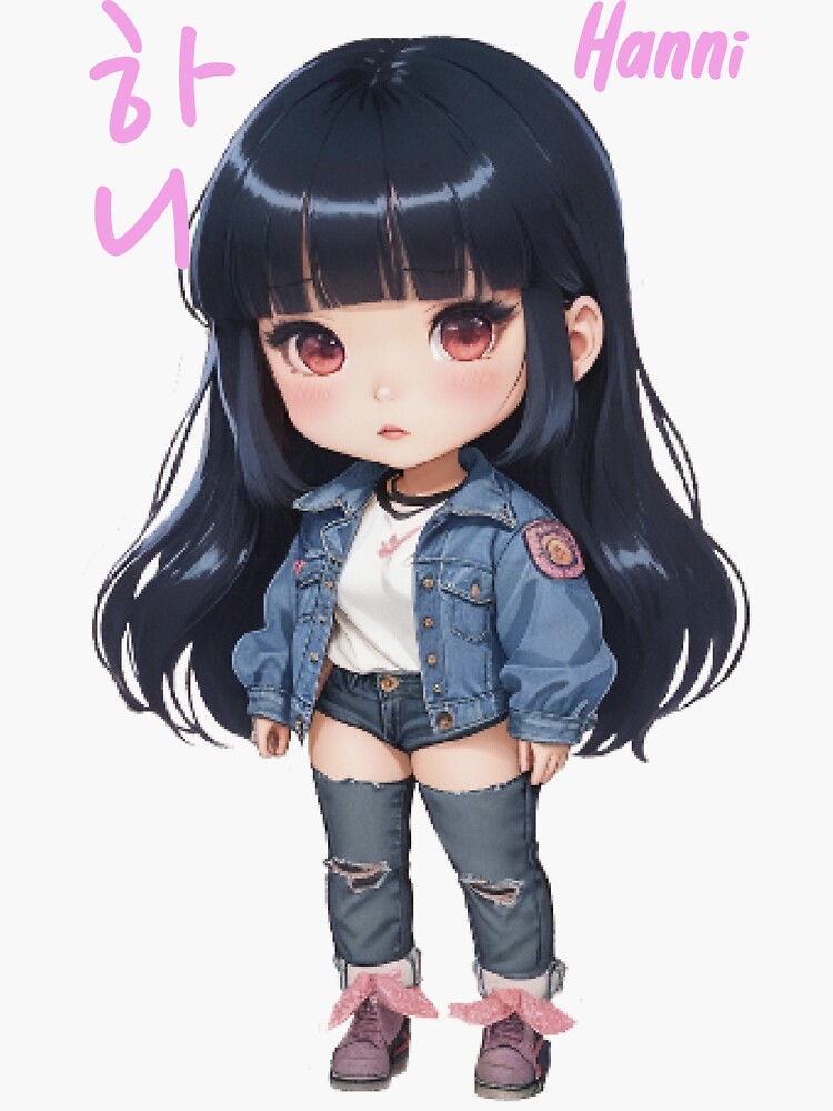 "Hanni" Sticker for Sale by Valereekmerch | Redbubble