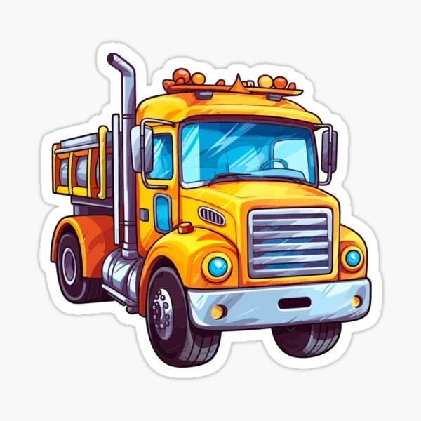 "truck fun" Sticker by ImageTcraft | Redbubble