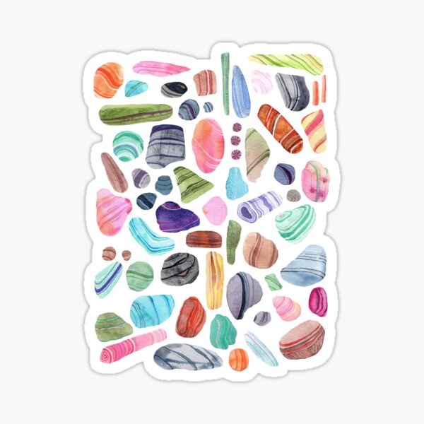 "Rocks, Lots of Rocks" Sticker by Hydriaillus | Redbubble