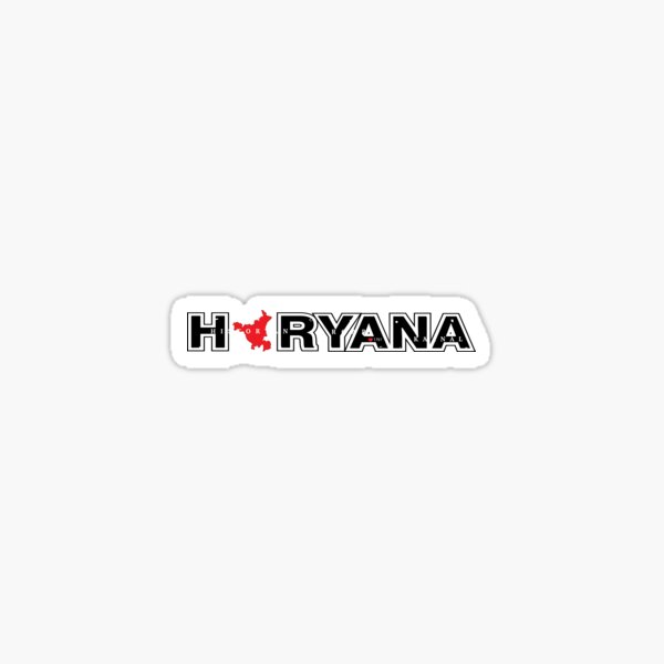 "HARYANA" Sticker for Sale by GraphicCafe | Redbubble