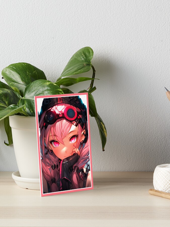 "Aesthetic Anime Girl Rosa Pink Black | Quality Aesthetic Anime Design ...