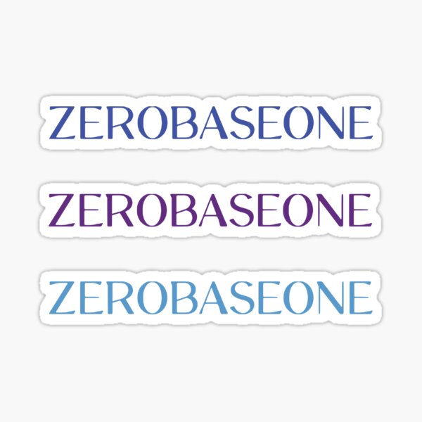"ZEROBASEONE Boys Planet Set of 3 Purple/Blue (kpop)" Sticker for Sale ...