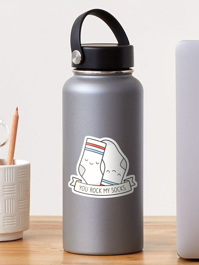 "You Rock My Socks" Sticker for Sale by kimvervuurt | Redbubble