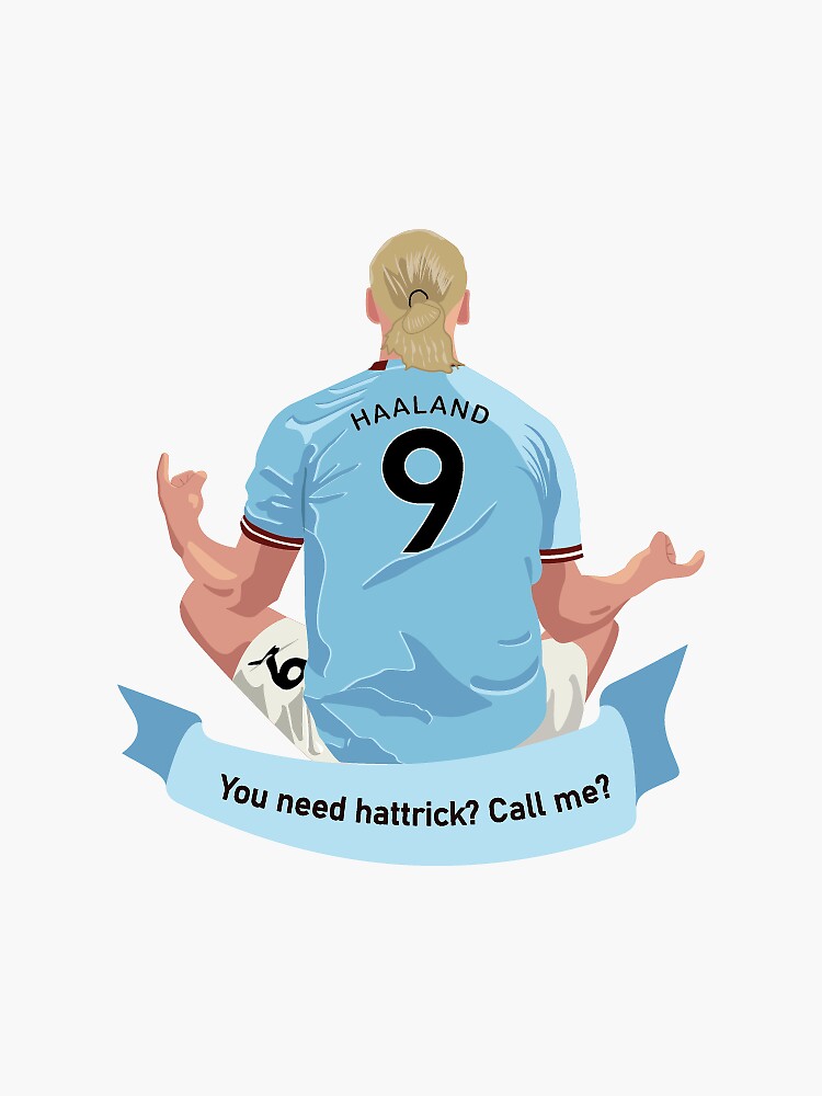 "Erling Haaland vectorized drawing sticker" Sticker for Sale by ...