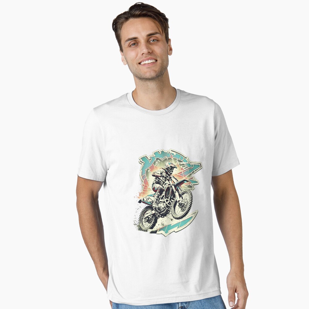 "Enduro motocross logo, blue" Sticker by Time4Space | Redbubble