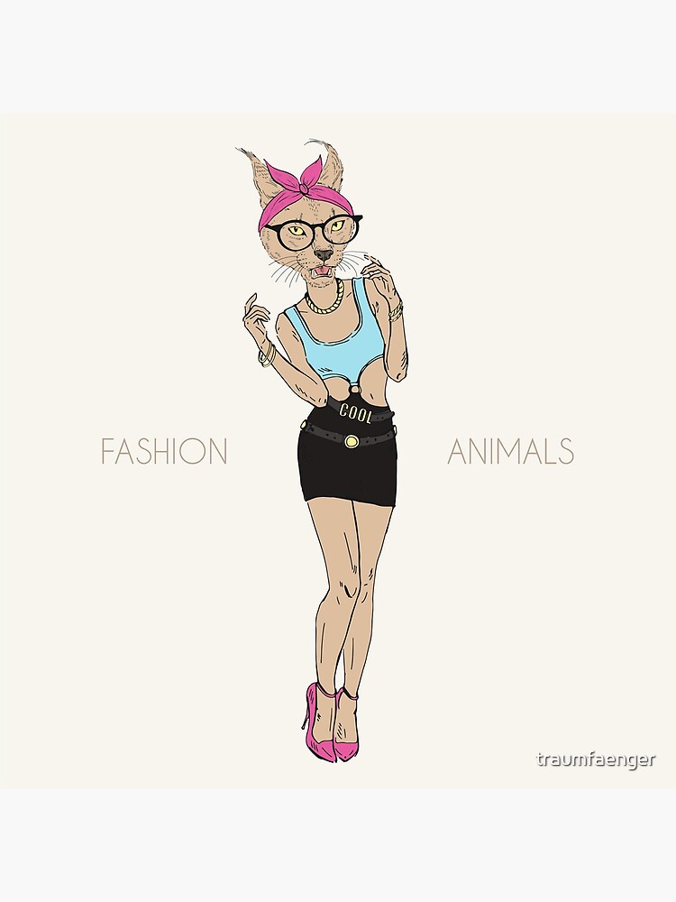 Funny Animal Fashion Posters for Sale | Redbubble