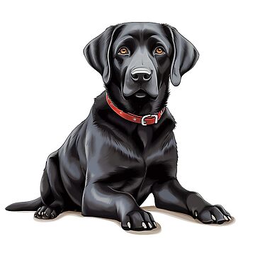 "Black Labrador" Sticker for Sale by naturemenagerie | Redbubble