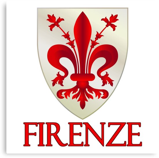 « Firenze (Florence) Italie - Armoiries », Impressions sur toile par ...