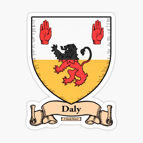 "DALY - Coat of Arms - Family Crest" Sticker for Sale by HandyHistory ...