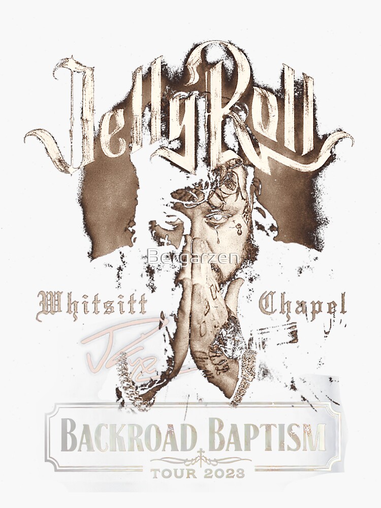 "Jelly Roll American Rock Singer" Sticker for Sale by Bergarzen | Redbubble