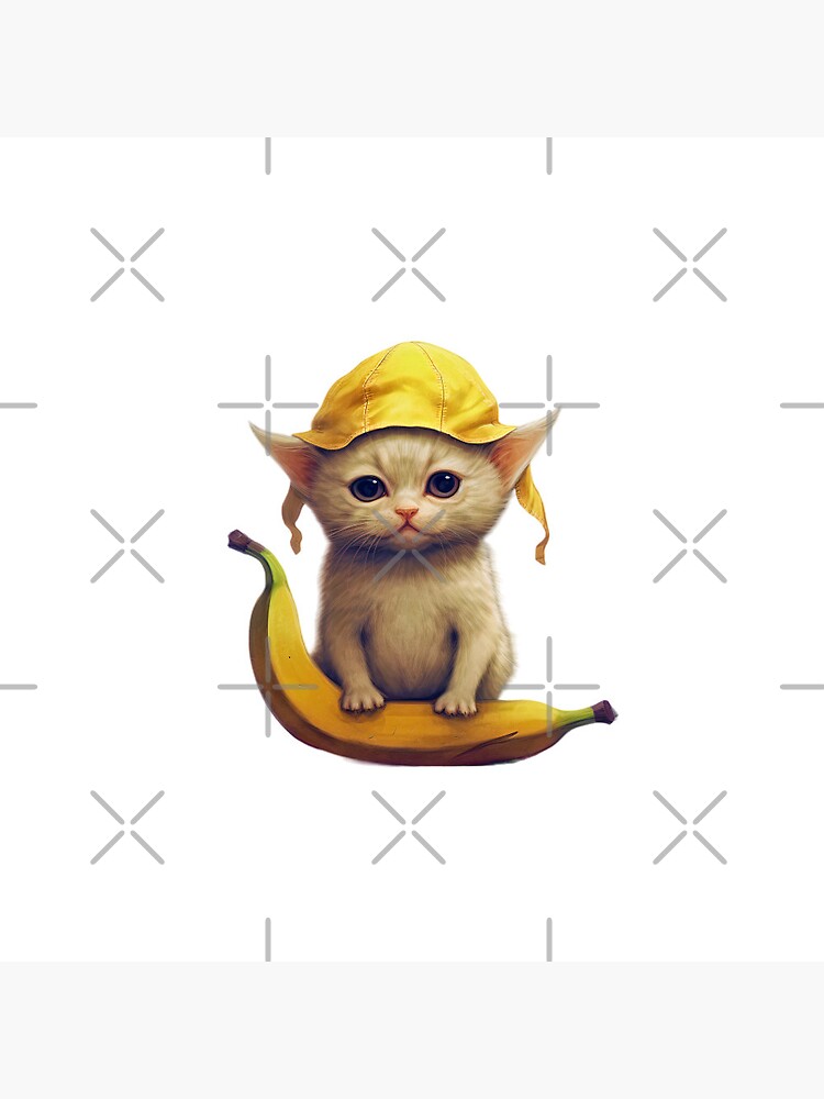 Banana Cat Meme | Crying Banana Cat Pin sold by Tax-Free Beautician ...
