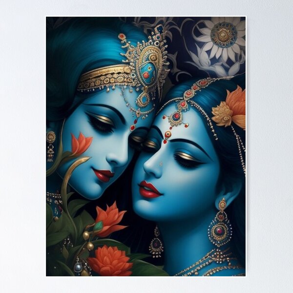 "RADAHA KRISHNA " Poster for Sale by Rakhimishra | Redbubble