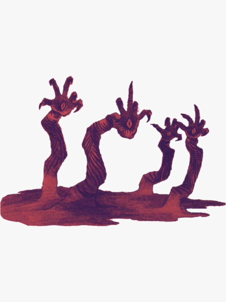 "tears of the kingdom gloom hands" Sticker for Sale by lilyatsea ...