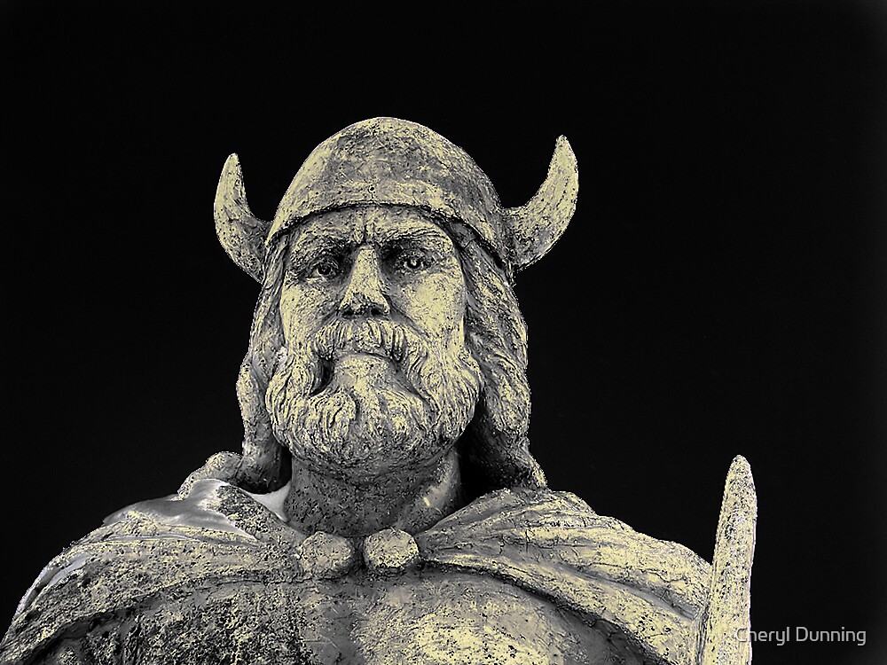 "dark viking portrait" by Cheryl Dunning | Redbubble